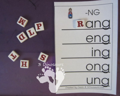 Hands-On Learning With Digraph Word Ladders – 3 Dinosaurs